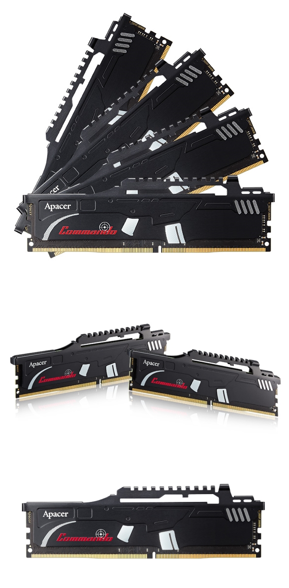 Welcome to Vmodtech.com : | Apacer ปล่อยแรมสายพันธุ์แกร่ง Commando DDR4 Overclocking Memory ...