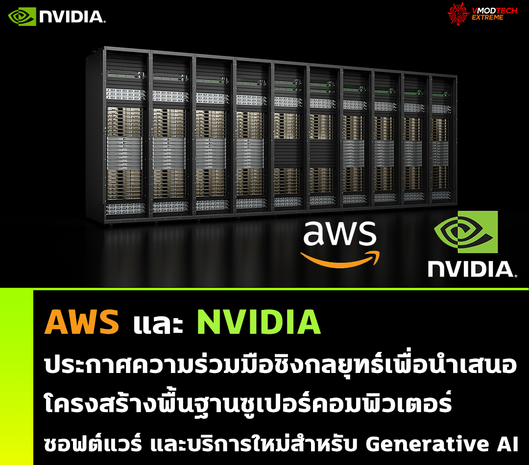 Welcome to Vmodtech.com : | AWS และ NVIDIA ประกาศความร่วมมือชิงกลยุทธ์เพื่อนำเสนอโครงสร้าง ...
